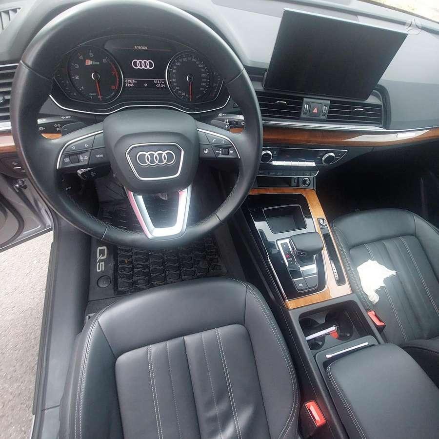 Grey Audi Q5 2021 in Kaunas, with an engine capacity of 1.98 L and mileage of 63 thousand km for 25800 €, photo 7 on AUTOMOTO.COM.LV