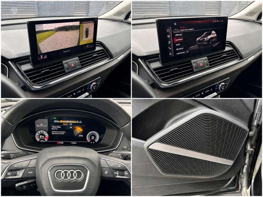 Grey Audi Q5 2021 in Mazeikiai, with an engine capacity of 1.98 L and mileage of 240 thousand km for 20100 €, photo 12 on AUTOMOTO.COM.LV