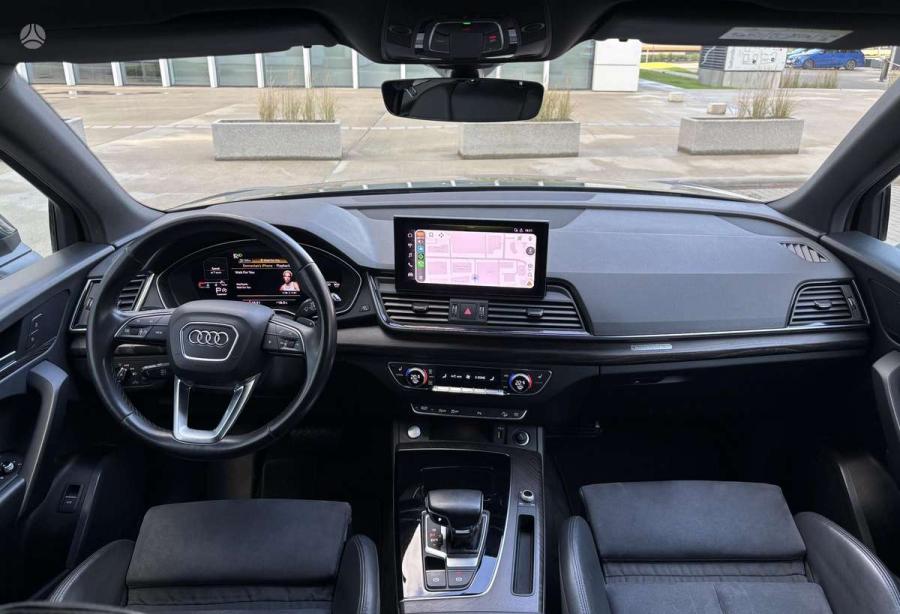 Grey Audi Q5 2021 in Vilnius, with an engine capacity of 1.98 L and mileage of 281 thousand km for 23100 €, photo 14 on AUTOMOTO.COM.LV
