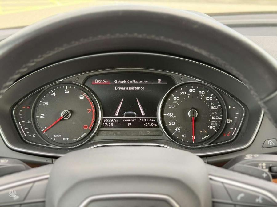 Grey Audi Q5 2021 in Vilnius, with an engine capacity of 1.98 L and mileage of 57 thousand km for 28900 €, photo 11 on AUTOMOTO.COM.LV