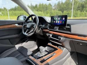 Grey Audi Q5 2021 in Vilnius, with an engine capacity of 1.98 L and mileage of 57 thousand km for 28900 €, photo 13 on AUTOMOTO.COM.LV