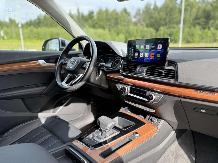 Grey Audi Q5 2021 in Vilnius, with an engine capacity of 1.98 L and mileage of 57 thousand km for 28900 €, photo 13 on AUTOMOTO.COM.LV