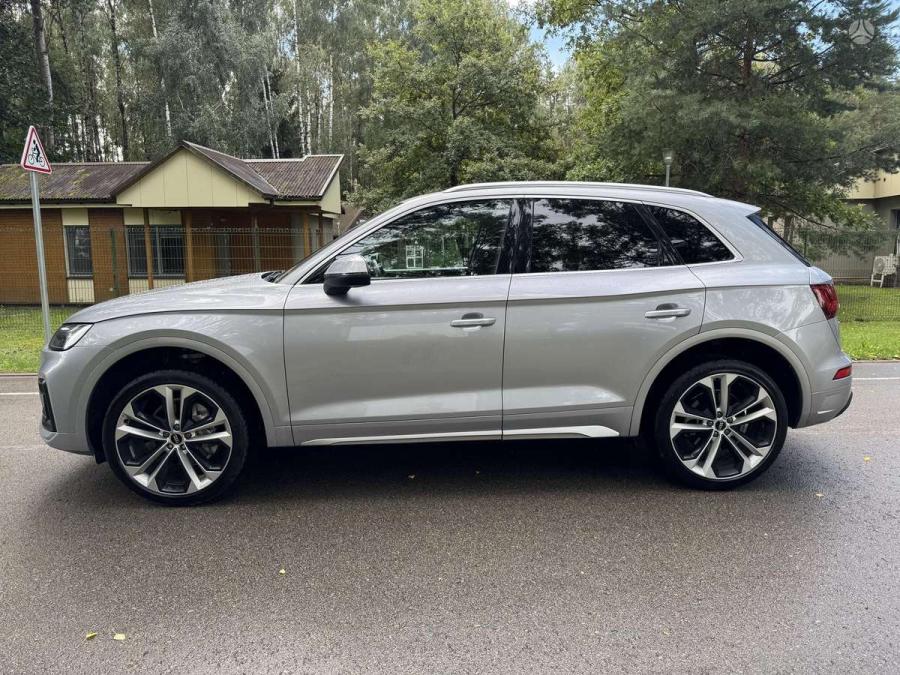 Grey Audi Q5 2021 in Pasvalys, with an engine capacity of 1.98 L and mileage of 58 thousand km for 28999 €, photo 6 on AUTOMOTO.COM.LV