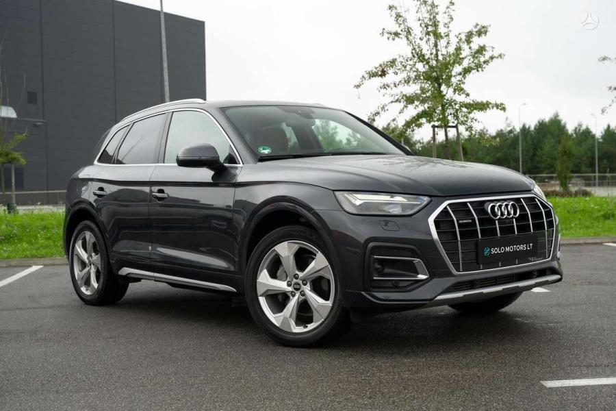 Grey Audi Q5 2021 in Vilnius, with an engine capacity of 1.98 L and mileage of 17 thousand km for 31500 €, photo 3 on AUTOMOTO.COM.LV