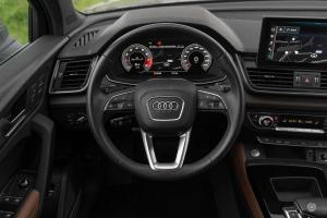 Grey Audi Q5 2021 in Vilnius, with an engine capacity of 1.98 L and mileage of 17 thousand km for 31500 €, photo 16 on AUTOMOTO.COM.LV