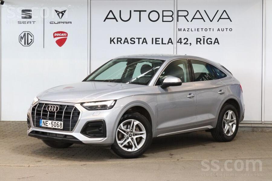 Pelēks Audi Q5 2022 Rīga, ar dzinēja tilpumu 2.00 L un nobraukumu 42 tūkst. km par 32600 €, foto 1 vietnē AUTOMOTO.COM.LV
