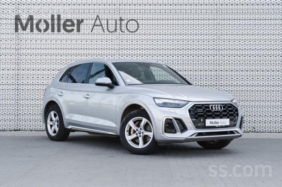 Grey Audi Q5 2022 in Riga, with an engine capacity of 2.00 L and mileage of 111 thousand km for 33800 €, photo 3 on AUTOMOTO.COM.LV