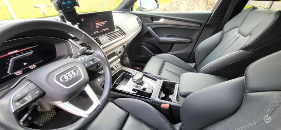Grey Audi Q5 2022 in Vilnius, with an engine capacity of 1.98 L and mileage of 35 thousand km for 32000 €, photo 9 on AUTOMOTO.COM.LV