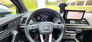 Grey Audi Q5 2022 in Vilnius, with an engine capacity of 1.98 L and mileage of 35 thousand km for 32000 €, photo 16 on AUTOMOTO.COM.LV