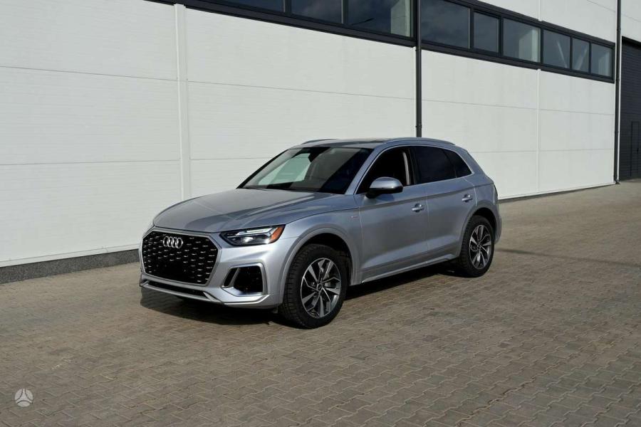 Grey Audi Q5 2022 in Kretinga, with an engine capacity of 1.98 L and mileage of 45 thousand km for 33999 €, photo 14 on AUTOMOTO.COM.LV
