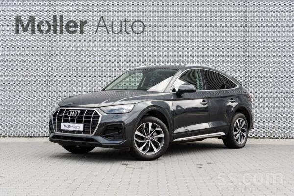 Grey Audi Q5 2022 in Riga, with an engine capacity of 2.00 L and mileage of 82 thousand km for 33700 €, photo 1 on AUTOMOTO.COM.LV