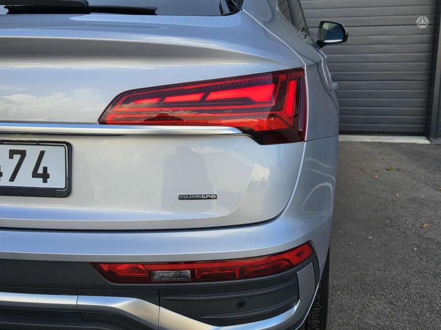 Grey Audi Q5 2022 in Kaunas, with an engine capacity of 1.98 L and mileage of 23 thousand km for 23900 €, photo 24 on AUTOMOTO.COM.LV