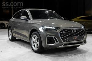 Grey Audi Q5 2023 in Riga, with an engine capacity of 2.00 L and mileage of 46 thousand km for 45000 €, photo 3 on AUTOMOTO.COM.LV