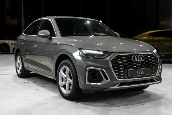 Grey Audi Q5 2023 in Riga, with an engine capacity of 1.98 L and mileage of 46 thousand km for 45000 €, photo 3 on AUTOMOTO.COM.LV