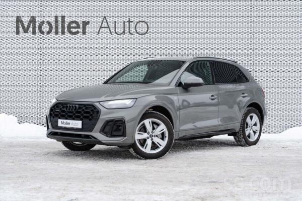 Grey Audi Q5 2023 in Riga, with an engine capacity of 2.00 L and mileage of 67 thousand km for 45250 €, photo 1 on AUTOMOTO.COM.LV
