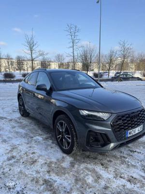 Grey Audi Q5 2023 in Vilnius, with an engine capacity of 1.98 L and mileage of 23 thousand km for 45500 €, photo 10 on AUTOMOTO.COM.LV