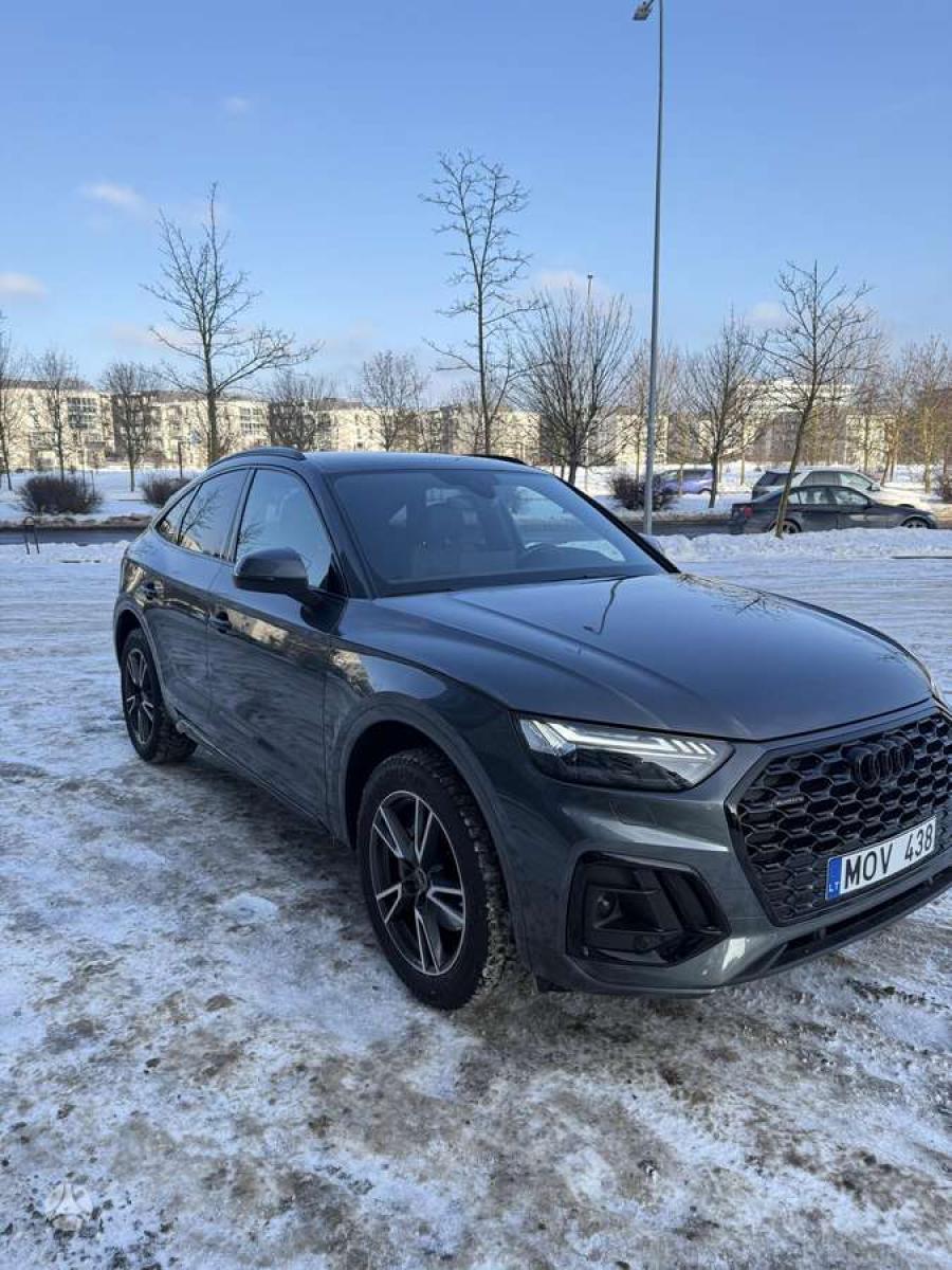 Grey Audi Q5 2023 in Vilnius, with an engine capacity of 1.98 L and mileage of 23 thousand km for 45500 €, photo 10 on AUTOMOTO.COM.LV
