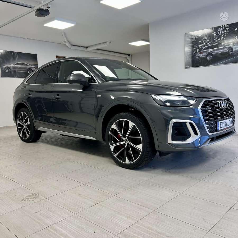 Grey Audi Q5 2023 in Raseiniai, with an engine capacity of 1.98 L and mileage of 42 thousand km for 42500 €, photo 3 on AUTOMOTO.COM.LV