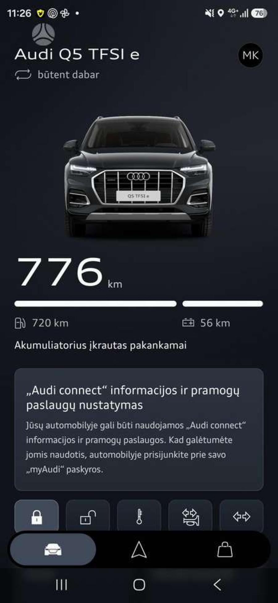 Grey Audi Q5 2023 in Vilnius, with an engine capacity of 1.98 L and mileage of 187 thousand km for 29644 €, photo 18 on AUTOMOTO.COM.LV