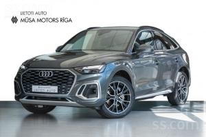 Grey Audi Q5 2023 in Riga, with an engine capacity of 2.00 L and mileage of 47 thousand km for 42900 €, photo  on AUTOMOTO.COM.LV