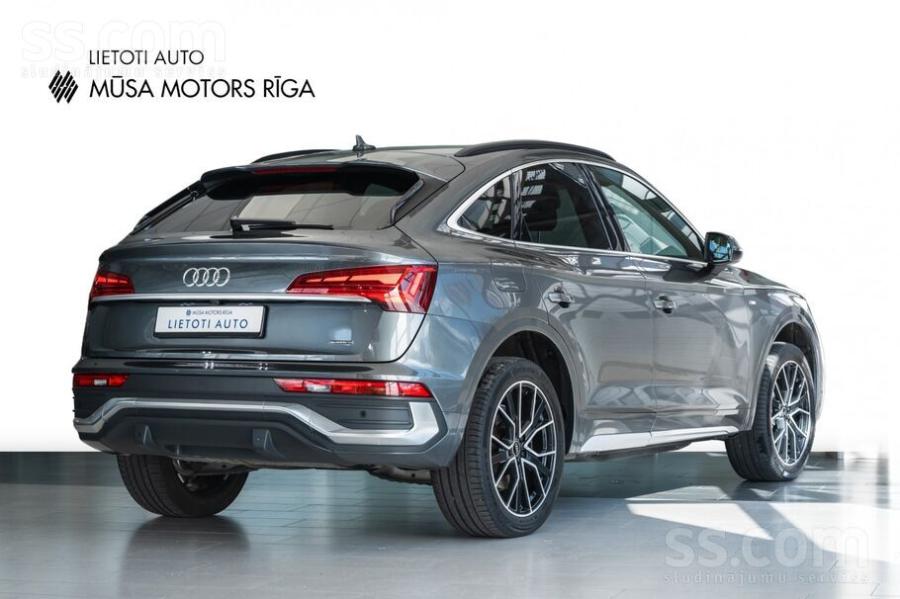 Grey Audi Q5 2023 in Riga, with an engine capacity of 2.00 L and mileage of 47 thousand km for 42900 €, photo 3 on AUTOMOTO.COM.LV