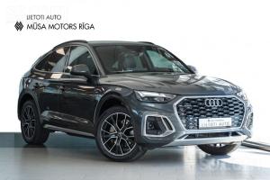 Grey Audi Q5 2023 in Riga, with an engine capacity of 2.00 L and mileage of 47 thousand km for 42900 €, photo 8 on AUTOMOTO.COM.LV