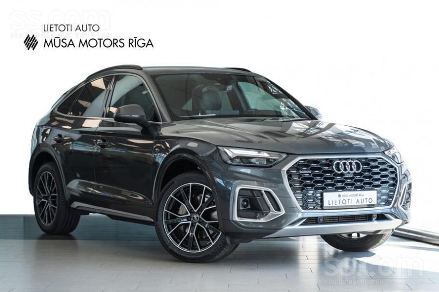 Grey Audi Q5 2023 in Riga, with an engine capacity of 2.00 L and mileage of 47 thousand km for 42900 €, photo 8 on AUTOMOTO.COM.LV