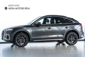 Grey Audi Q5 2023 in Riga, with an engine capacity of 2.00 L and mileage of 47 thousand km for 42900 €, photo 10 on AUTOMOTO.COM.LV