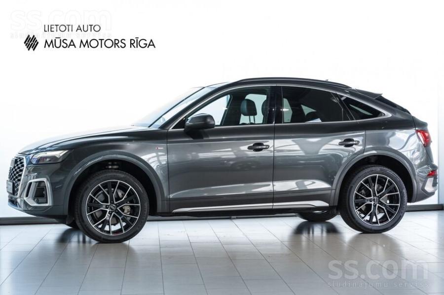 Grey Audi Q5 2023 in Riga, with an engine capacity of 2.00 L and mileage of 47 thousand km for 42900 €, photo 10 on AUTOMOTO.COM.LV