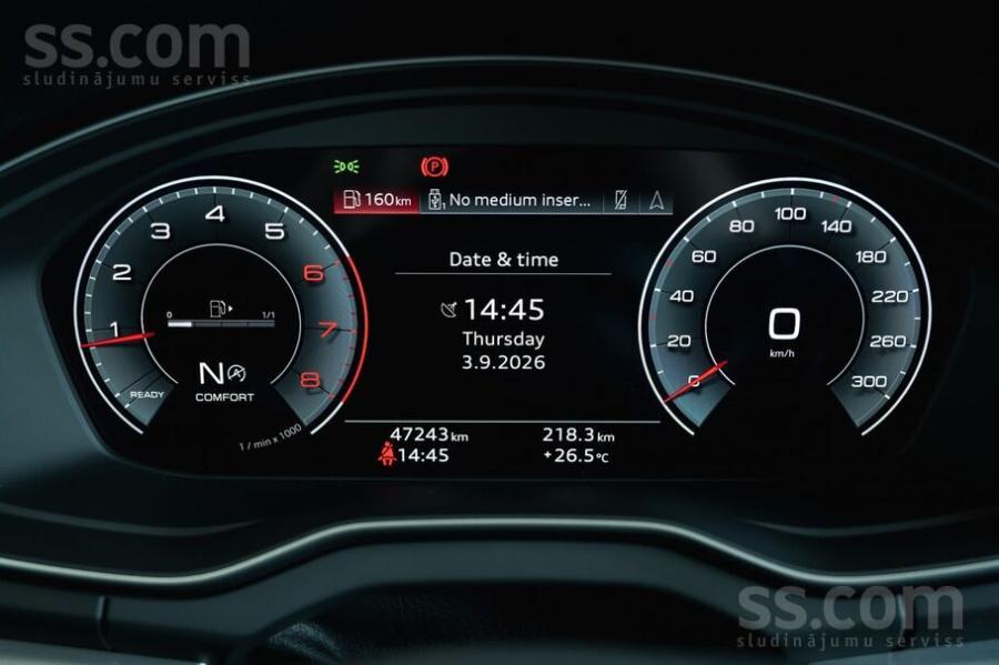 Grey Audi Q5 2023 in Riga, with an engine capacity of 2.00 L and mileage of 47 thousand km for 42900 €, photo 13 on AUTOMOTO.COM.LV