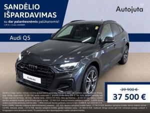 Pelēks Audi Q5 2023 Kauņa, ar dzinēja tilpumu 1.98 L un nobraukumu 66 tūkst. km par 37500 €, foto  vietnē AUTOMOTO.COM.LV