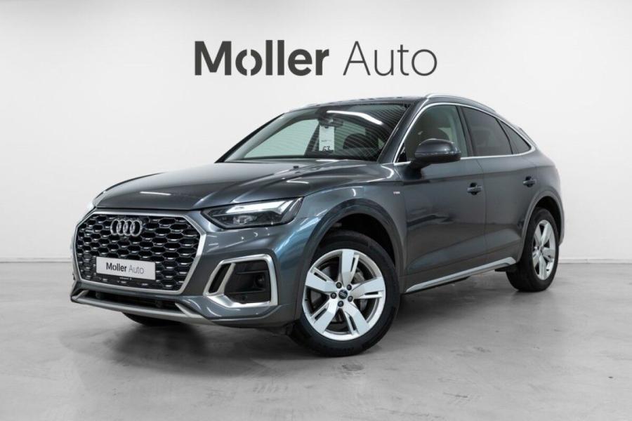 Grey Audi Q5 2023 in Vilnius, with an engine capacity of 2.00 L and mileage of 71 thousand km for 38900 €, photo 1 on AUTOMOTO.COM.LV