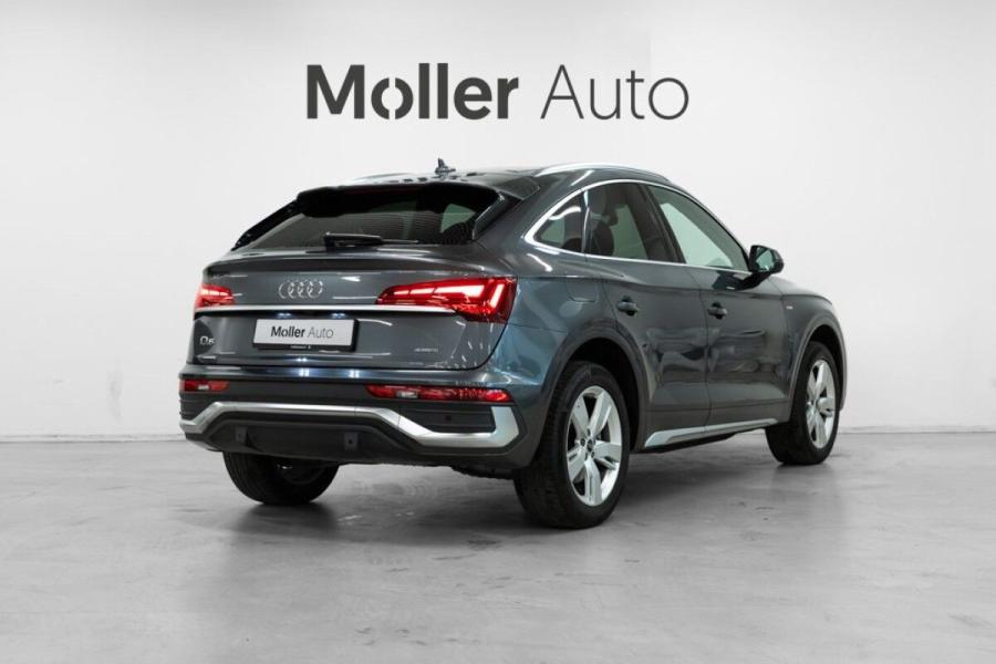 Grey Audi Q5 2023 in Vilnius, with an engine capacity of 2.00 L and mileage of 71 thousand km for 38900 €, photo 4 on AUTOMOTO.COM.LV