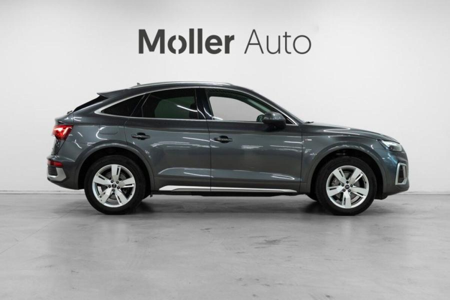 Grey Audi Q5 2023 in Vilnius, with an engine capacity of 2.00 L and mileage of 71 thousand km for 38900 €, photo 5 on AUTOMOTO.COM.LV
