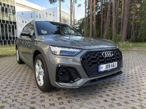 Pelēks Audi Q5 2024 Viļņa, ar dzinēja tilpumu 1.97 L un nobraukumu 25 tūkst. km par 41900 €, foto 3 vietnē AUTOMOTO.COM.LV