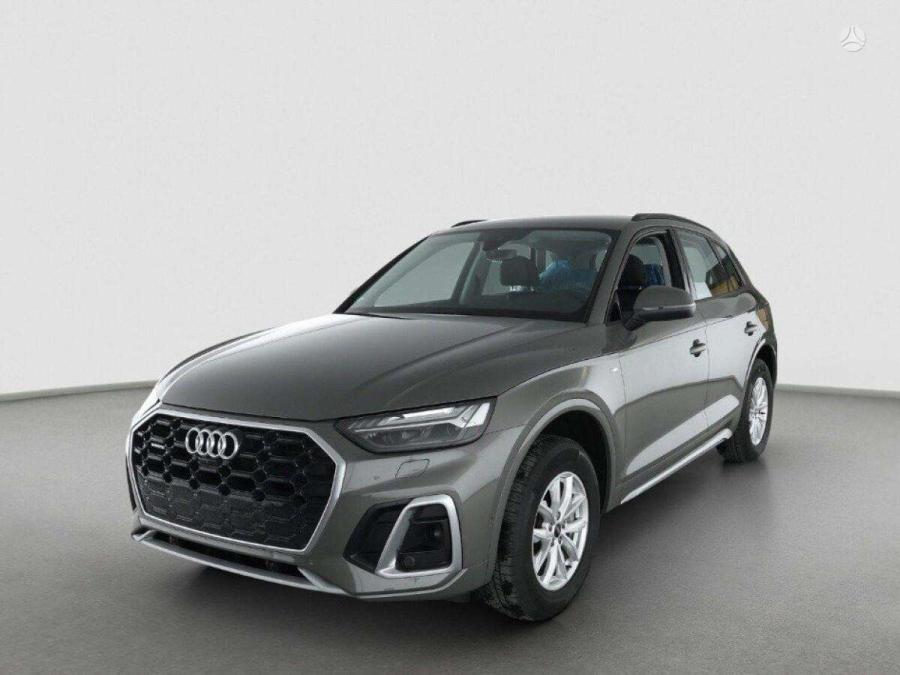 Pelēks Audi Q5 2025 Viļņa, ar dzinēja tilpumu 2.00 L un nobraukumu 25 tūkst. km par 47000 €, foto 1 vietnē AUTOMOTO.COM.LV