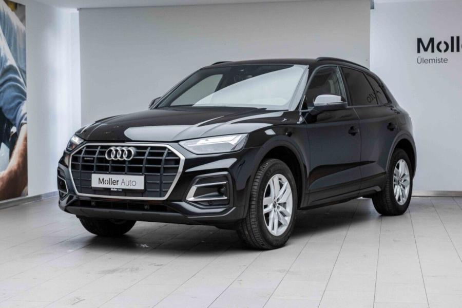 Pelēks Audi Q5 2022 Peetri, ar dzinēja tilpumu 2.00 L un nobraukumu 114 tūkst. km par 34650 €, foto 1 vietnē AUTOMOTO.COM.LV