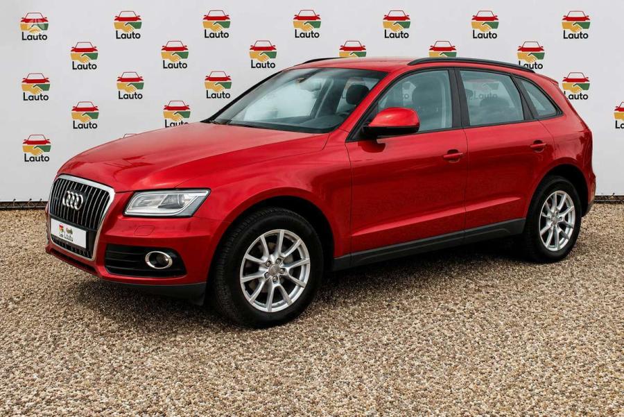 Red Audi Q5 2013 in Vilnius, with an engine capacity of 2.00 L and mileage of 144 thousand km for 13790 €, photo 1 on AUTOMOTO.COM.LV