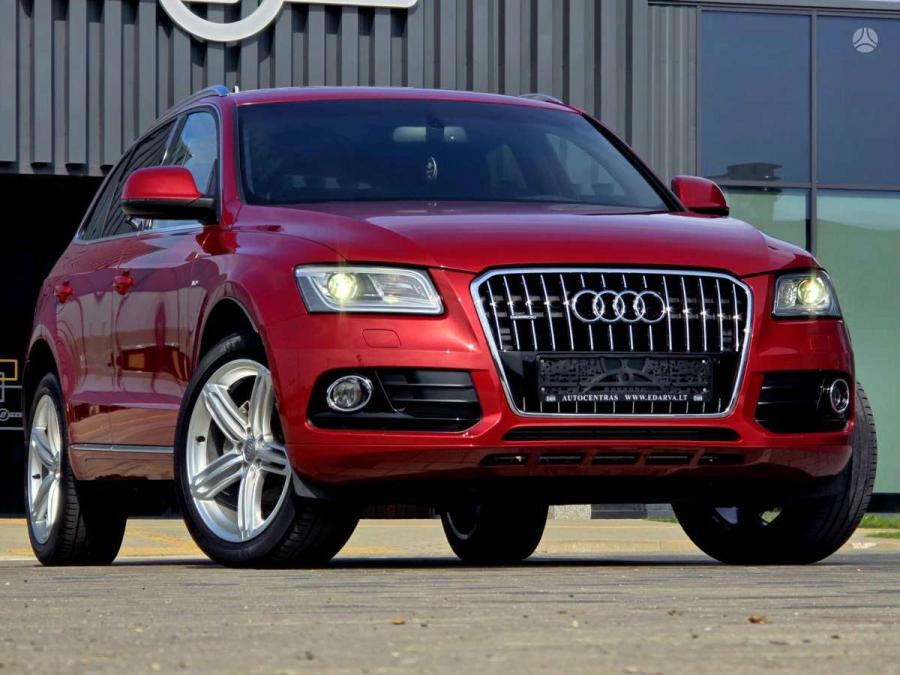 Sarkans Audi Q5 2013 Šauļi, ar dzinēja tilpumu 2.00 L un nobraukumu 144 tūkst. km par 17250 €, foto 1 vietnē AUTOMOTO.COM.LV