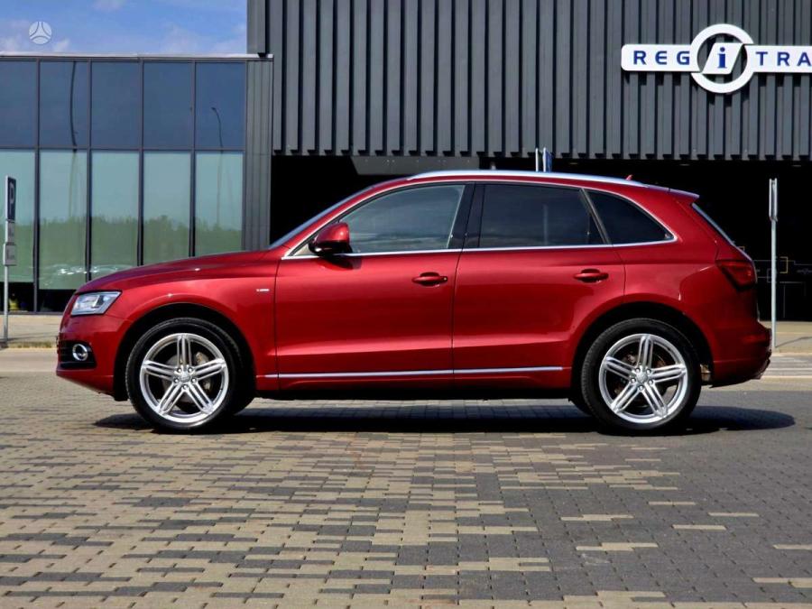 Sarkans Audi Q5 2013 Šauļi, ar dzinēja tilpumu 2.00 L un nobraukumu 144 tūkst. km par 17250 €, foto 12 vietnē AUTOMOTO.COM.LV
