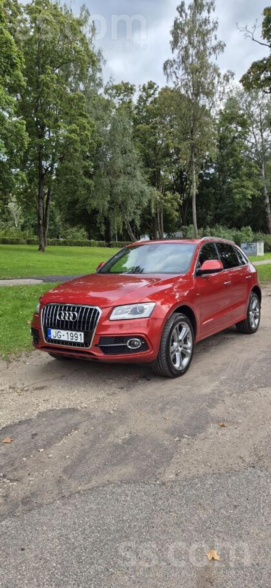 Red Audi Q5 2015 in Riga, with an engine capacity of 2.00 L and mileage of 197 thousand km for 16700 €, photo 1 on AUTOMOTO.COM.LV