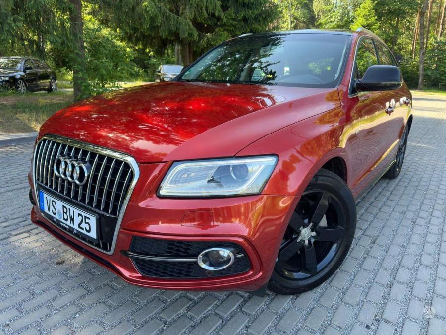 Sarkans Audi Q5 2016 Viļņa, ar dzinēja tilpumu 1.97 L un nobraukumu 320 tūkst. km par 11300 €, foto 3 vietnē AUTOMOTO.COM.LV