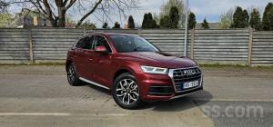 Red Audi Q5 2018 in Riga, with an engine capacity of 2.00 L and mileage of 95 thousand km for 26500 €, photo 4 on AUTOMOTO.COM.LV