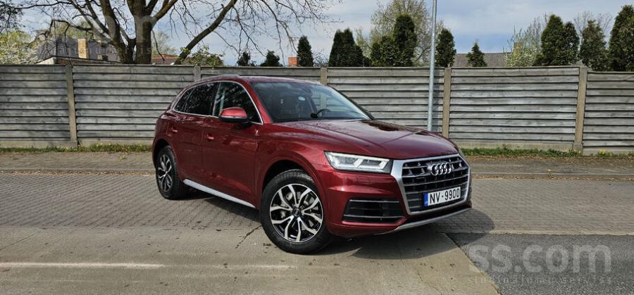 Red Audi Q5 2018 in Riga, with an engine capacity of 2.00 L and mileage of 95 thousand km for 26500 €, photo 4 on AUTOMOTO.COM.LV