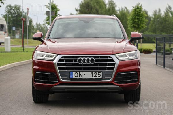Red Audi Q5 2018 in Jelgava, with an engine capacity of 2.00 L and mileage of 0 thousand km for 26500 €, photo 2 on AUTOMOTO.COM.LV