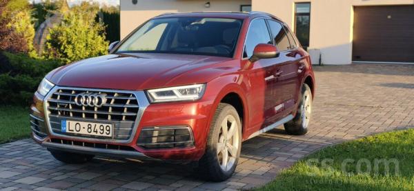 Sarkans Audi Q5 2018 Rīga, ar dzinēja tilpumu 2.00 L un nobraukumu 93 tūkst. km par 23900 €, foto 1 vietnē AUTOMOTO.COM.LV