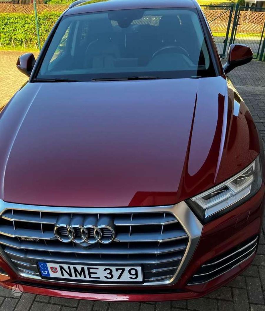 Sarkans Audi Q5 2019 Telšiai, ar dzinēja tilpumu 1.98 L un nobraukumu 50 tūkst. km par 26800 €, foto 4 vietnē AUTOMOTO.COM.LV