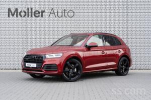 Sarkans Audi Q5 2020 Rīga, ar dzinēja tilpumu 2.00 L un nobraukumu 103 tūkst. km par 29100 €, foto  vietnē AUTOMOTO.COM.LV