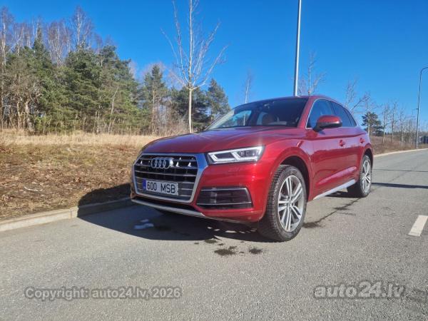Sarkans Audi Q5 2018 Tallina, ar dzinēja tilpumu 2.00 L un nobraukumu 60 tūkst. km par 25000 €, foto 1 vietnē AUTOMOTO.COM.LV