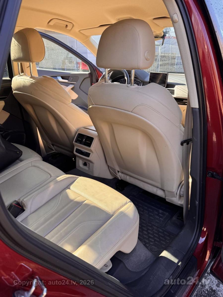 Red Audi Q5 2018 in Tallinn, with an engine capacity of 2.00 L and mileage of 60 thousand km for 25000 €, photo 9 on AUTOMOTO.COM.LV